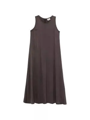 Marella A-line Midi Dress - Brown