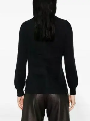 BEYOU Buttoned Crew Neck Cardigan - Blue