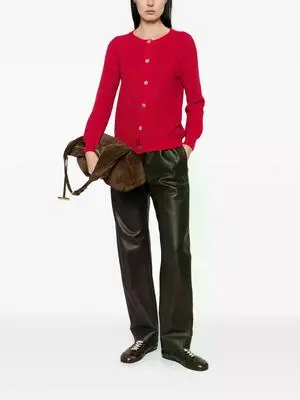 BEYOU Buttoned Cardigan - Red