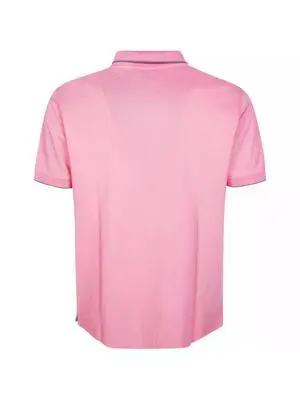 SUN 68 Contrast-trim Polo Shirt - Pink