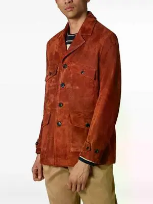 Paul Smith Buttoned Suede Shirt Jacket