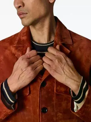Paul Smith Buttoned Suede Shirt Jacket