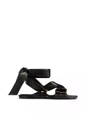 Khaite Boden Tied Sandals - Black