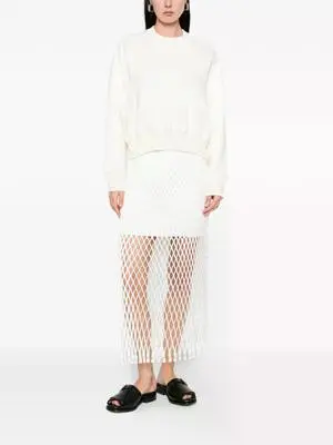 Sacai Crew Neck Long Sleeve Sweater