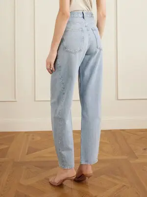 AGOLDE Luna Pieced High-rise Wide Leg Jeans - Blue