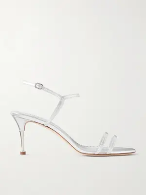 Manolo Blahnik Ciagalo 70 Metallic Leather Sandals
