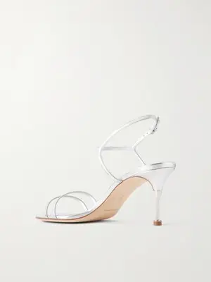 Manolo Blahnik Ciagalo 70 Metallic Leather Sandals