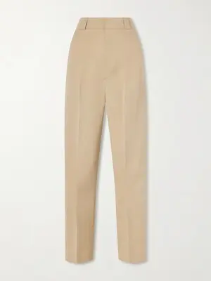 FFORME Nahla Cotton And Silk-blend Tailored Trousers