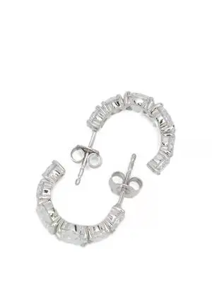 Completedworks Crystal Embellishment Hoop Earrings
