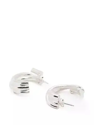 Completedworks Twisted Hoop Earrings - Silver