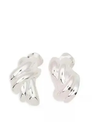 Completedworks Tone Knot Earrings - Silver