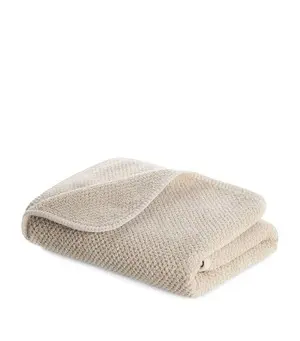 GRACCIOZA Bee Waffle Extra Large Hand Towel - Grey
