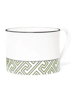 O.W.LONDON Maze Teacup And Saucer - Green