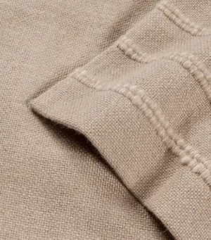 HAMAM Wool Alpaca Ribbed Cushion Case - Beige
