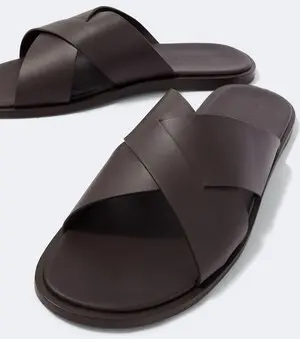 Orlebar Brown Muro Leather Sandals - Brown