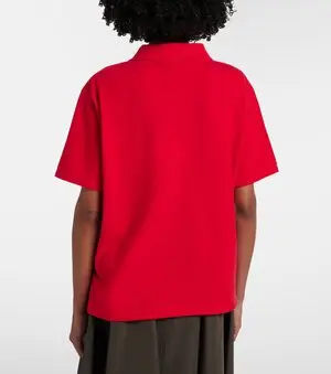 Prada Logo Cotton Piqué Polo Shirt