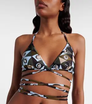 Emilio Pucci Occhi Bikini Top