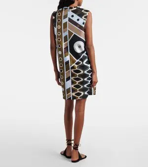 Emilio Pucci Vivara Silk Twill Mini Dress