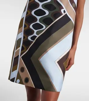 Emilio Pucci Vivara Silk Twill Mini Dress