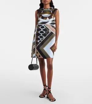 Emilio Pucci Vivara Silk Twill Mini Dress