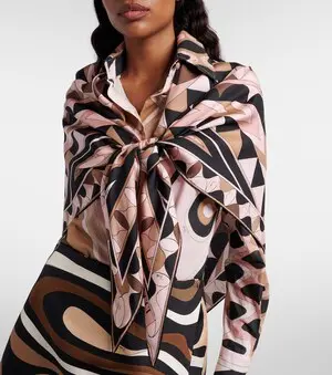 Emilio Pucci Manuba Silk Twill Scarf