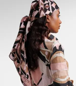 Emilio Pucci Manuba Silk Twill Scarf