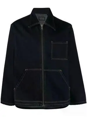 LEVI'S Contrast-stitching Zip-up Jeans Jacket