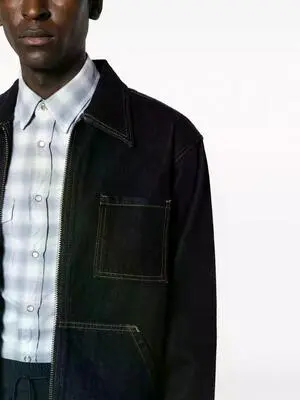 LEVI'S Contrast-stitching Zip-up Jeans Jacket