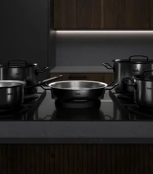 FISSLER 5-piece Original Profi Pan Collection Shadow Edition - Black