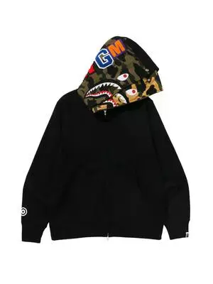 A BATHING APE Long-sleeve Zip Hoodie - Black