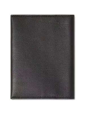 Zegna Leather Passport Case - Brown