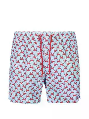 MC2 SAINT BARTH Crab Print Swim Shorts - Blue