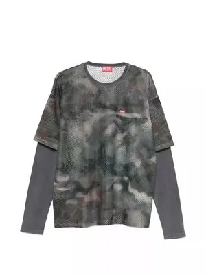 DIESEL® Perforated Long-sleeve T-shirt
