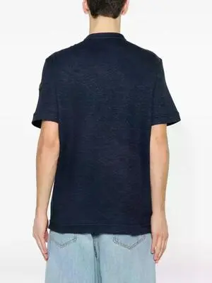 Moncler Buttoned T-shirt - Blue
