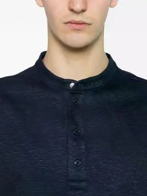 Moncler Buttoned T-shirt - Blue