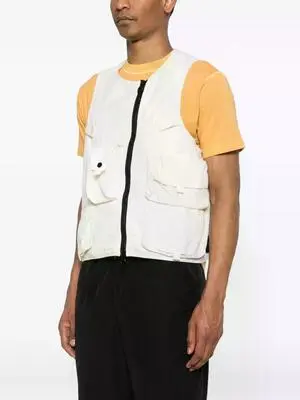 Stone Island Zip Pocket Gilet - Neutrals