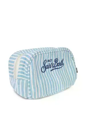 MC2 SAINT BARTH Striped Gadget Wash Bag - Blue