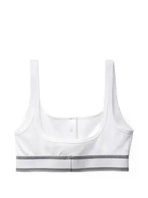 Versace Ribbed Cotton-jersey Bralette