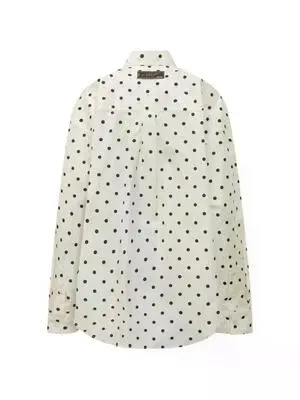 MSGM Polka-dot Ruffle Shirt