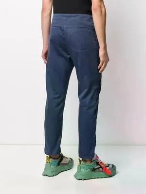 Off-White High Waist Straight Leg Trousers