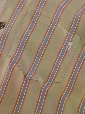 Saint Laurent Striped-pattern Chest-pocket Shirt