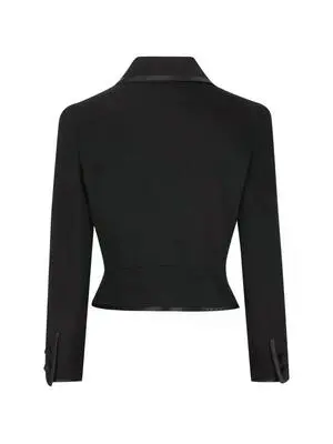 Valentino Garavani Bow-embellishment Wool Jacket - Black