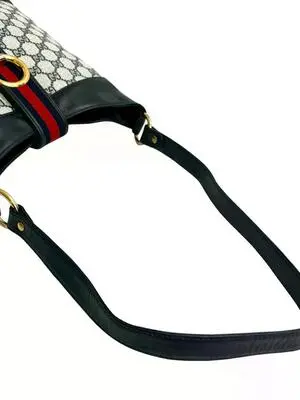 Gucci 20th Century Gg Supreme Web Shoulder Bag - Grey