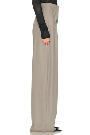 MUGLER High Waist Wide Leg Trouser