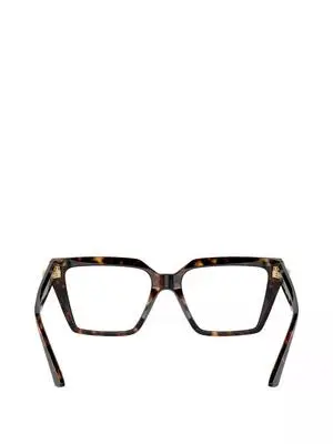 JIMMY CHOO Geometric Logo Full Rim Eyeglasses