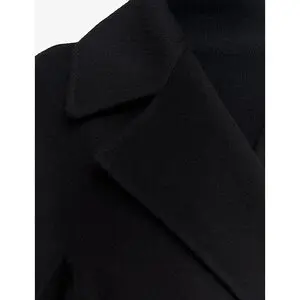 JOSEPH Costana Double-faced Wool And Cashmere Coat - Black