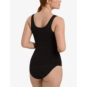 Hanro Touch Feeling' Stretch-woven Vest Top - Black