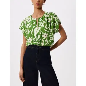 Whistles Floral Print Short-sleeve Blouse