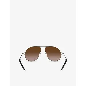 Moncler Pilot-frame Steel Sunglasses