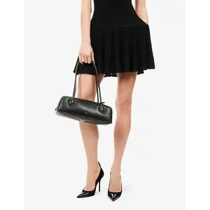Alaïa Medium Grained Leather Shoulder Bag - Noir